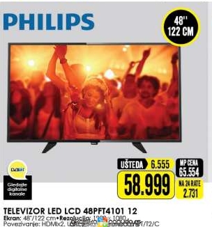 Televizor Philips TV 48 in LED Full HD, Philips