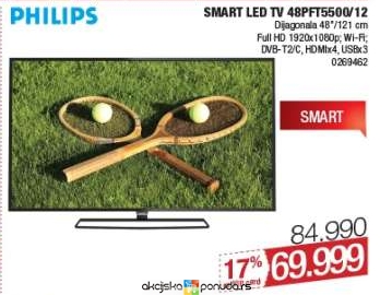 Philips TV 48 in Smart LED Full HD, Philips