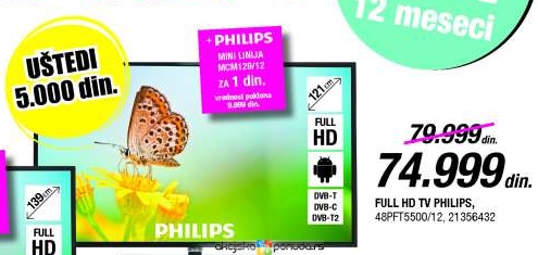 Philips TV 48 in Smart LED Full HD android tv, Philips