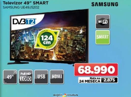 Televizor Samsung TV 49 in Smart LED Full HD, UE49J5202, Samsung