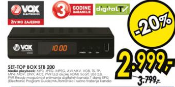 Set Top Box VOX STB 200,