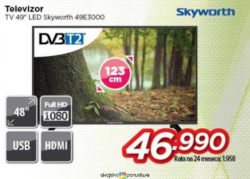 Skyworth televizor 49 in LED Full HD TV 49E3000, Skyworth