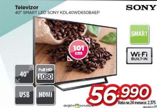 Sony televizor 40 in Smart LED Full HD, Sony