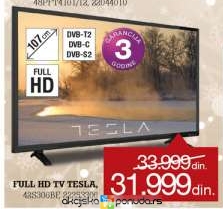 Televizor Tesla TV 42 in LED Full HD, Tesla