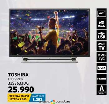 Toshiba TV 32 in Smart LED HD Ready, Toshiba