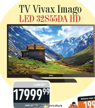 Televizor Vivax TV 32 in LED HD Ready, 32S55DA HD, Vivax