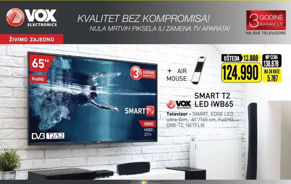 Televizor Vox TV 65 in Smart LED Full HD, Vox