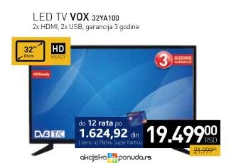 Televizor Vox TV 32 in LED HD Ready, Vox