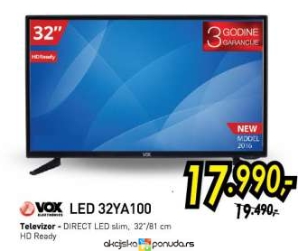 Vox televizor 32 in LED HD Ready, Vox