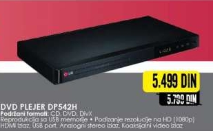 DVD player LG DP542H, LG