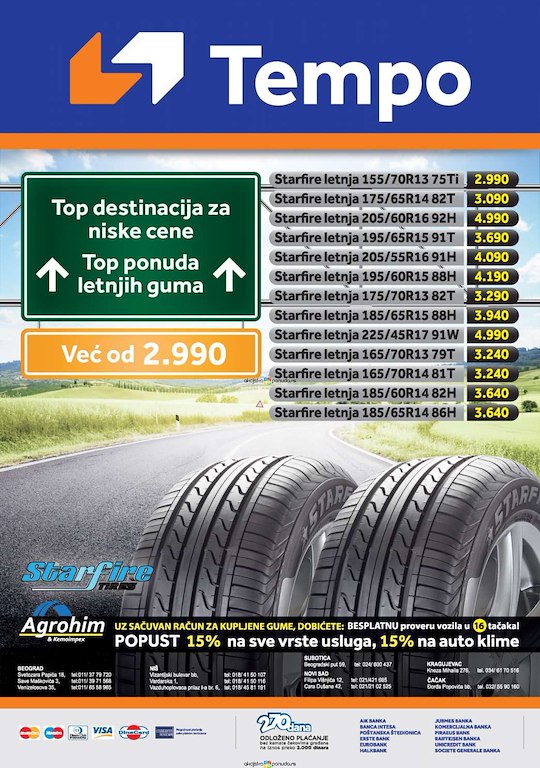 Starfire letnje auto gume 155/70/R13, Starfire