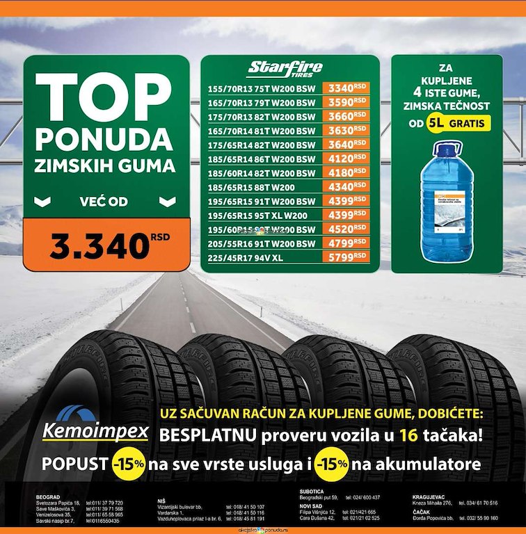 Zimske auto gume Starfire 155/70/R13, Starfire