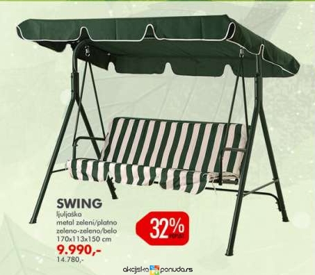 Baštenska ljuljaška sa tendom Swing, Forma Ideale