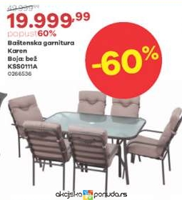 Baštenska garnitura koren, HomeCenter