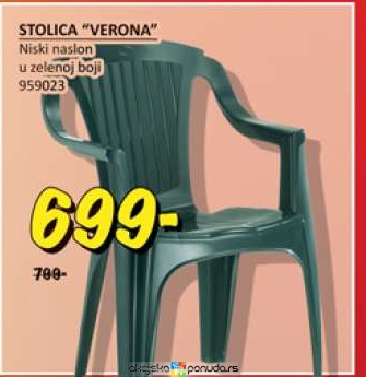 PVC stolica za baštu verona,