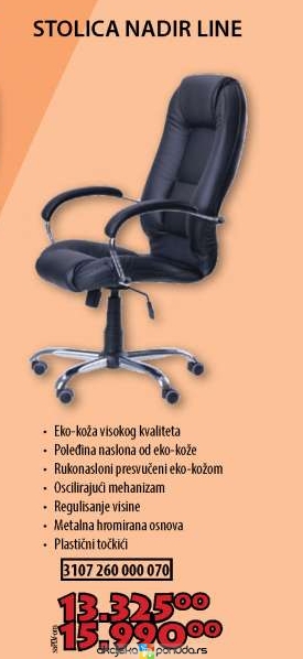 Kancelarijska stolica Nadir Line, Office1