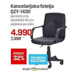 Kancelarijska fotelja QZY-1430, Forma Ideale