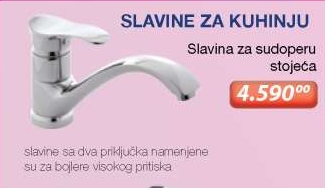 Slavina za sudoperu stojeća,