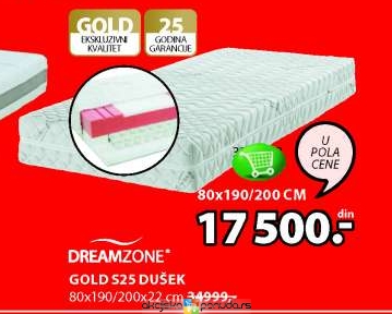 Dušek DreamZone Gold S25, Dream Zone