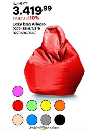 Vreća za sedenje Lazy Bag Allegro, HomeCenter