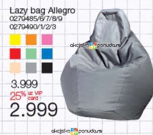 Vreća za sedenje Lazy Bag Allegro, HomeCenter