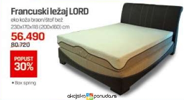 Francuski ležaj Lord, Forma Ideale