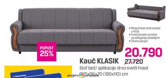 Kauč Klasik, Forma Ideale