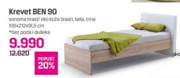 Krevet BEN 90, 106x212x91.5 cm, Forma Ideale