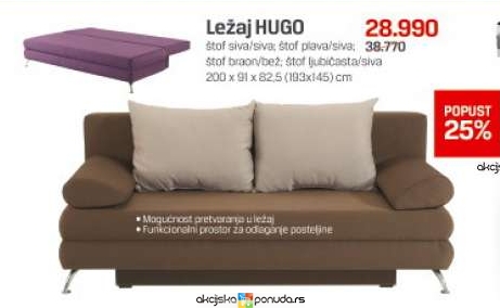 Ležaj HUGO, Forma Ideale