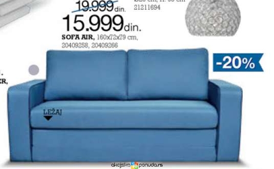 Sofa na razvlačenje Air , Emmezeta