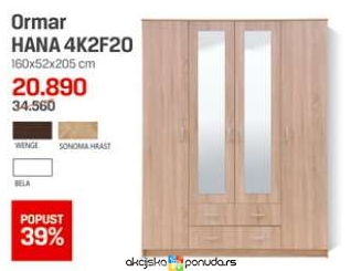 Ormar HANAk2F20 , Forma Ideale