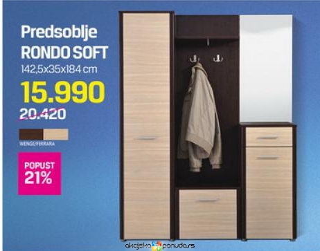 Predsoblje RONDO SOFT, Forma Ideale