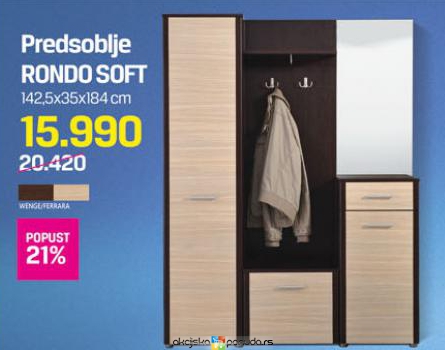 Predsoblje RONDO SOFT, Forma Ideale