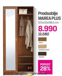 Predsoblje MAREA PLUS, Forma Ideale