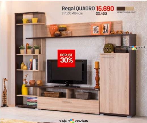 Regal za dnevnu sobu Quadro, Forma Ideale