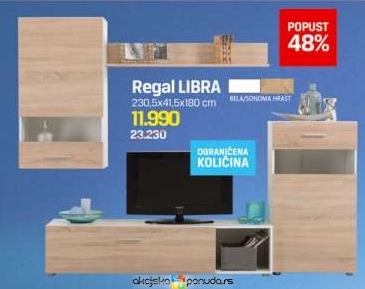 Regal Libra 230,5x41,5x180 cm, Forma Ideale