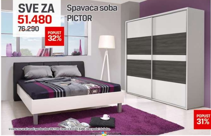 Spavaća soba Pictor, Forma Ideale