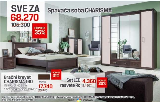 Spavaća soba Charisma, Forma Ideale