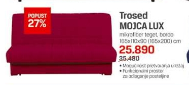 Trosed MOJCA LUX, mikrofiber, Forma Ideale