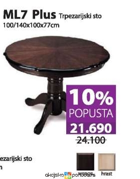 Trpezarijski sto ML7 Plus, Matis