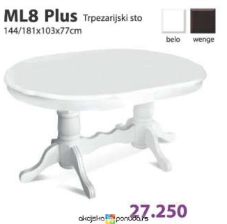 Trpezarijski sto ML8 Plus, Matis