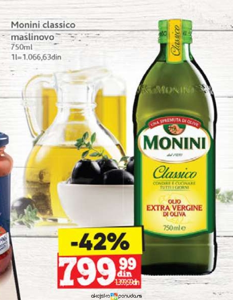 Maslinovo ulje Monini Clasico, 750ml , Monini