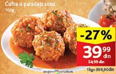 Ćufte u paradajz sosu Idea gastro 100 g, Idea