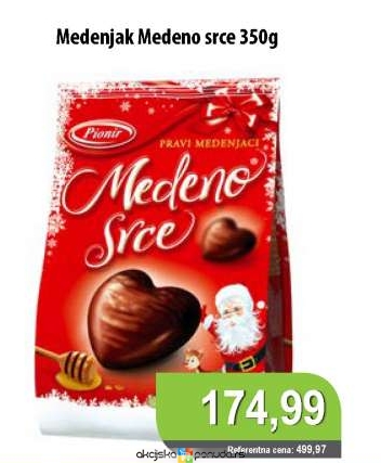 Medeno srce Pionir, 350g, Pionir