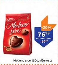 Pionir Medeno srce, 150g, Pionir