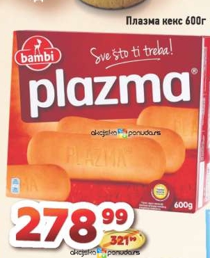 Plazma keks Bambi, 600g, Bambi