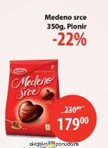 Medeno srce Pionir, 350g, Pionir