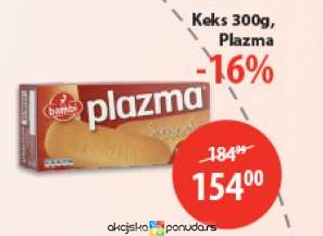 Plazma keks bambi 300g, Bambi