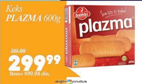 Plazma keks Bambi 600g, Bambi