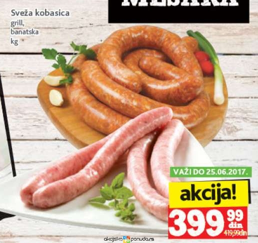 Roštilj kobasica, 1 kg,